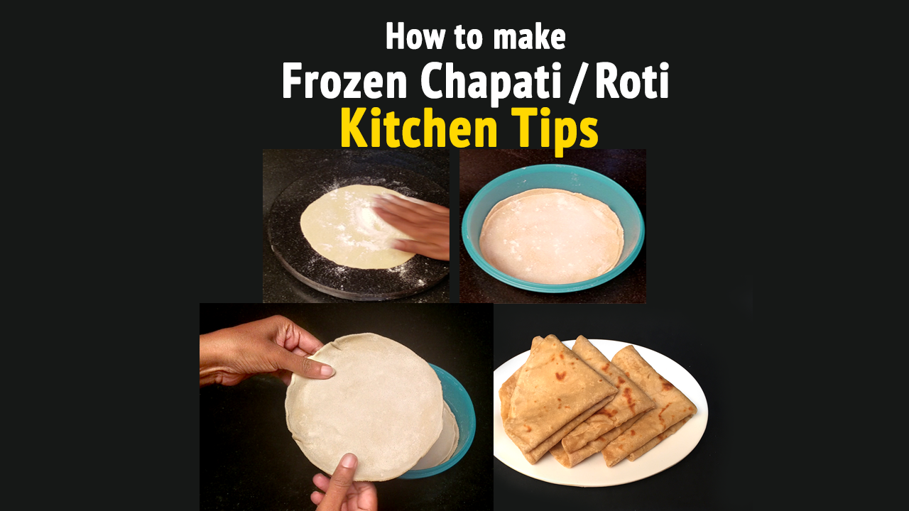 How to make Frozen Chapati at Home | Kitchen Tips for Cooking in Telugu