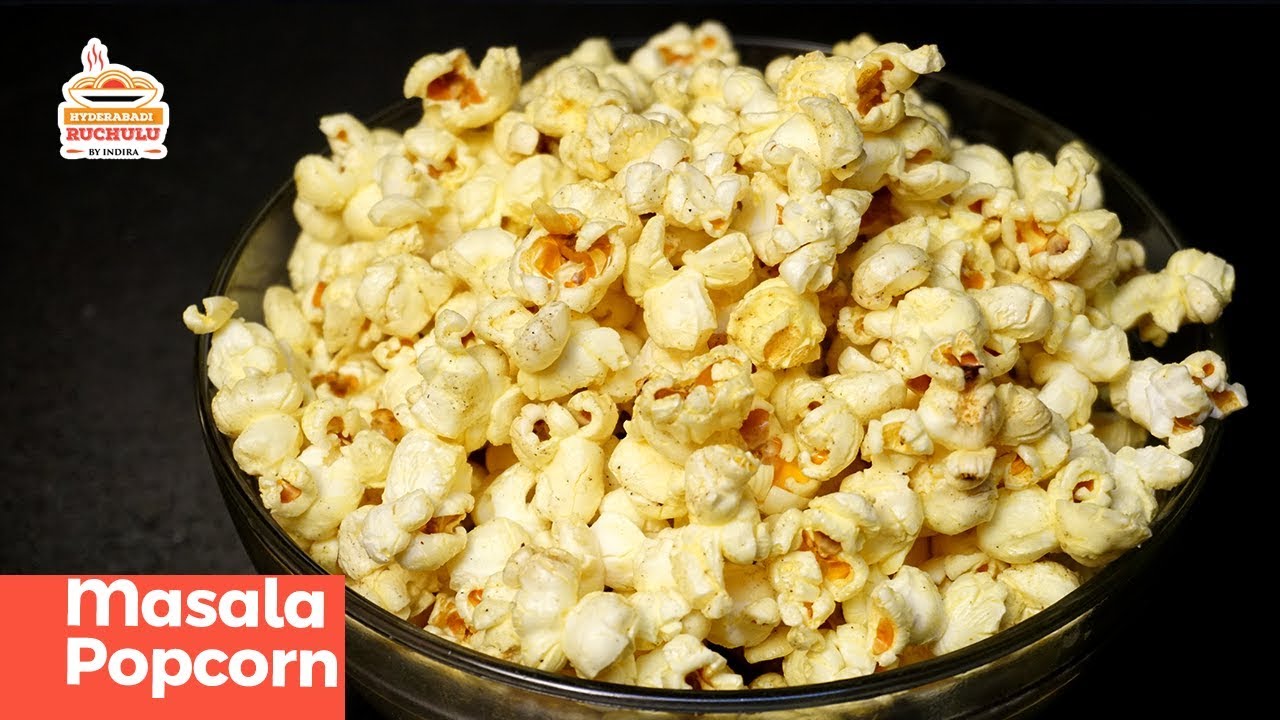 Masala Popcorn Recipe Preparation | Instant Popcorn with turmeric flavor