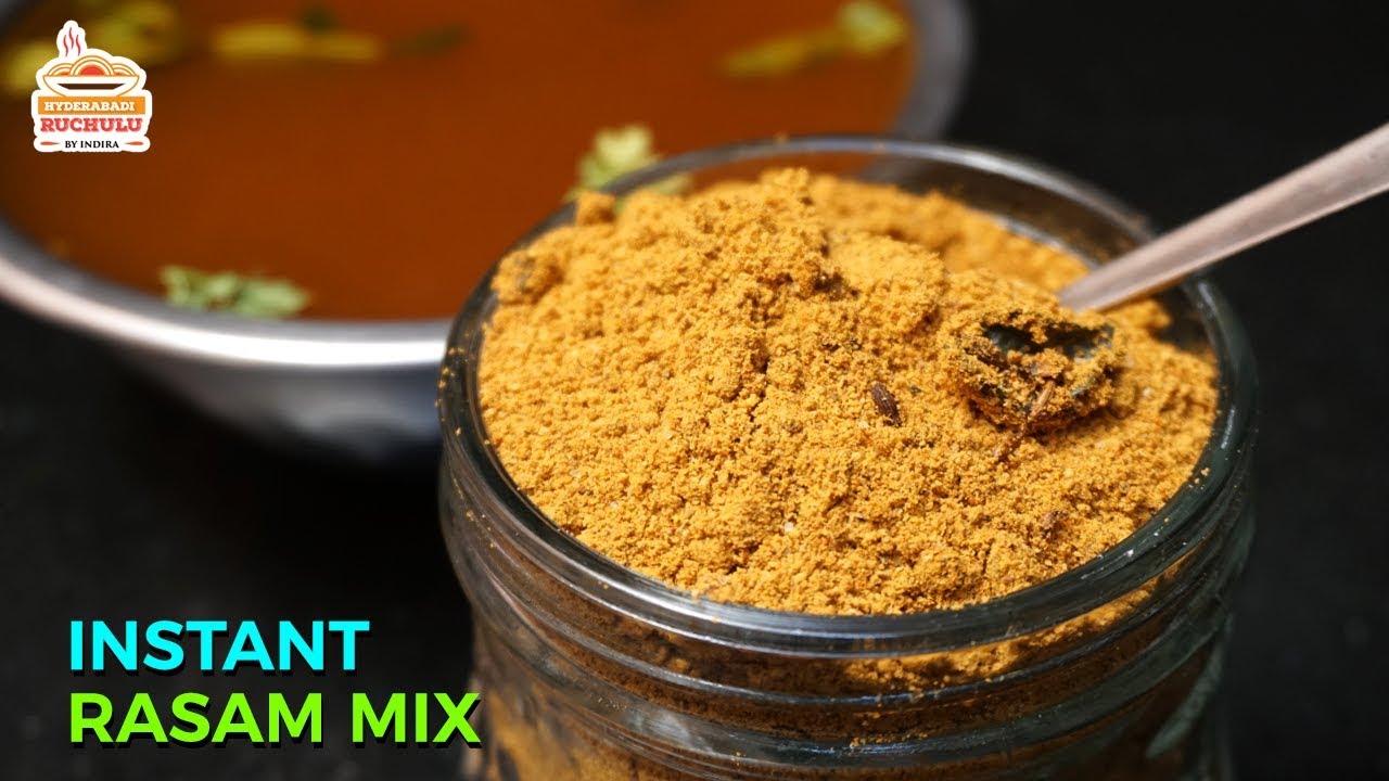 Instant Rasam Powder Mix Preparation | Easy Rasam Powder Recipe