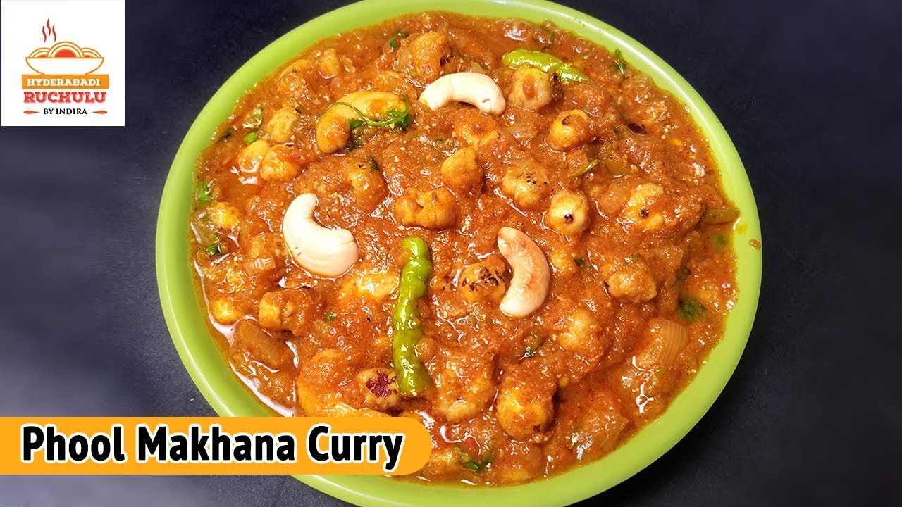 Phool Makhana Curry Recipe | Lotus Seeds Makhana Curry Preparation