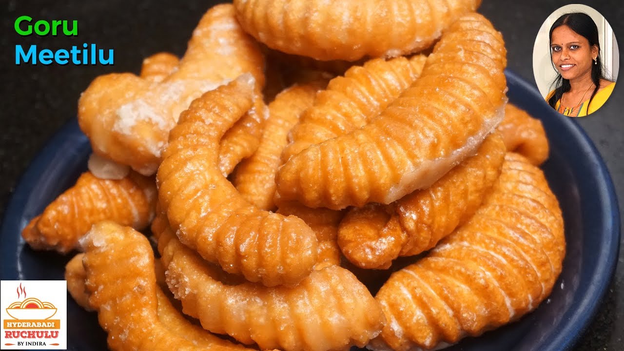 Goru Meetilu Recipe Preparation in Telugu | Goru Mitai Sweet Making