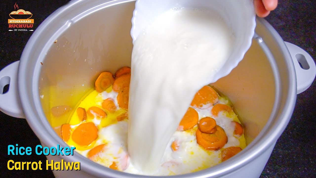 Carrot Halwa Recipe in Pressure Cooker | Carrot Halwa Making in Telugu