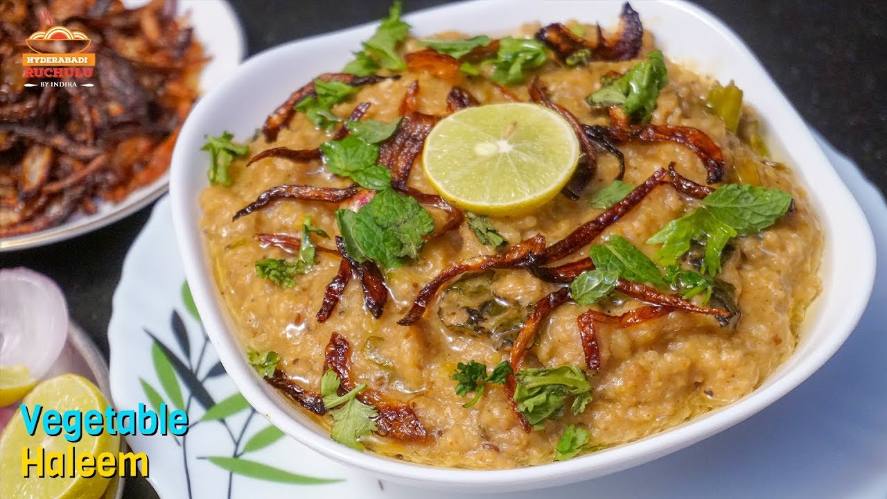Veg Haleem Recipe in Telugu | Special Vegeterian Haleem Recipe